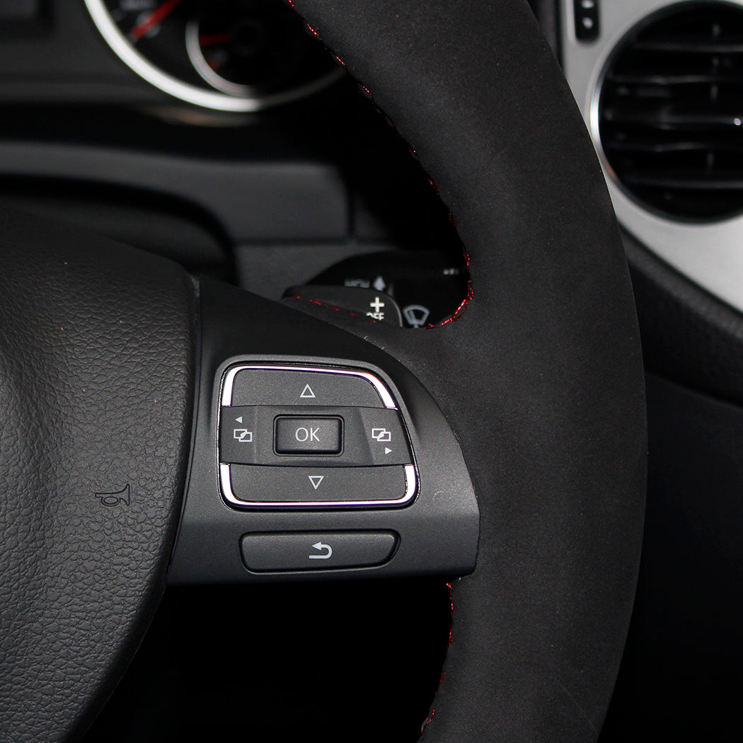 Custom Suede Steering Wheel Cover for VW – DSG Paddles