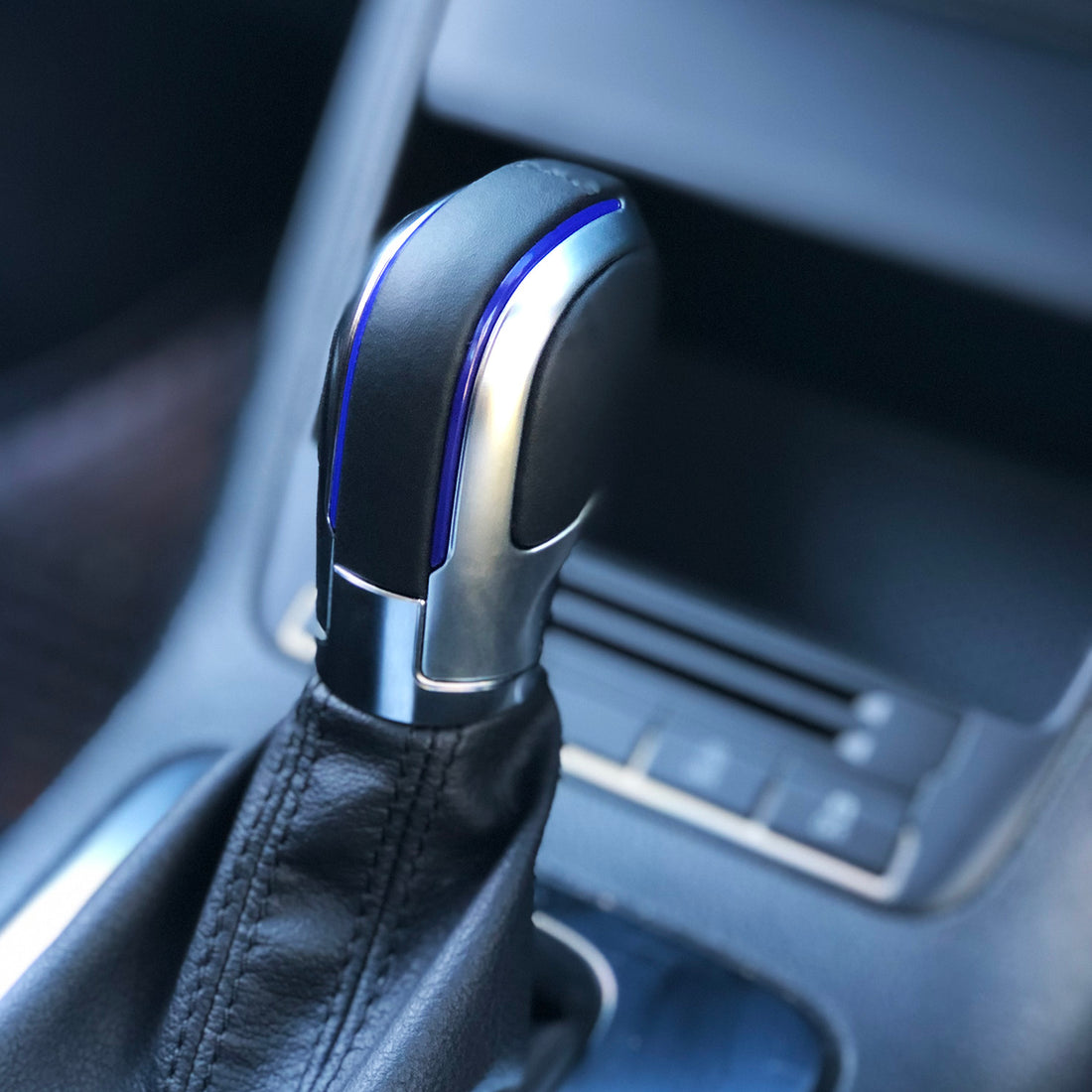 VW DSG Shifter Knob Leather & Chrome Upgrade